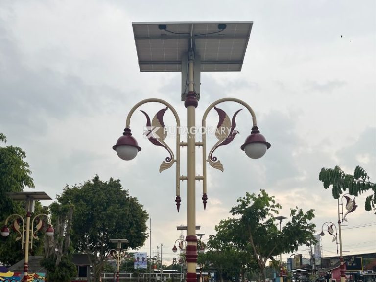 Lampu PJU Solar Cell Penerangan Jalan Modern Berkualitas - Futago Karya