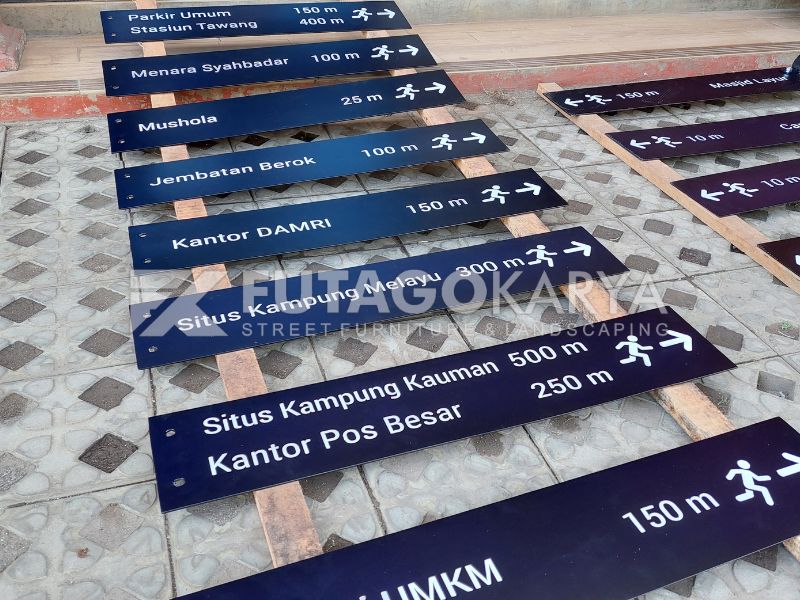 Tiang Papan Nama Jalan: Penunjuk Arah Elegan - Futago Karya